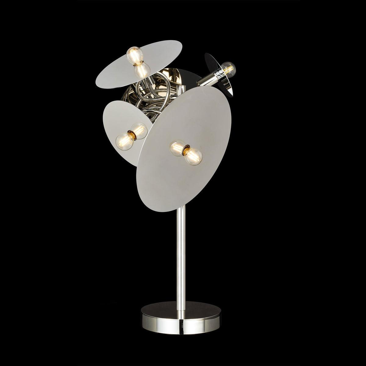 Solis Table Lamp Modern Chrome Base Edison Bulbs – ARDITI COLLECTION