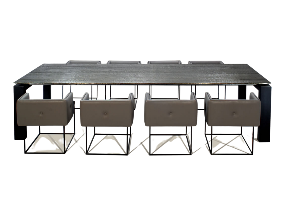 Cairo Table Dark Wood Dining Set with Chairs – ARDITI COLLECTION